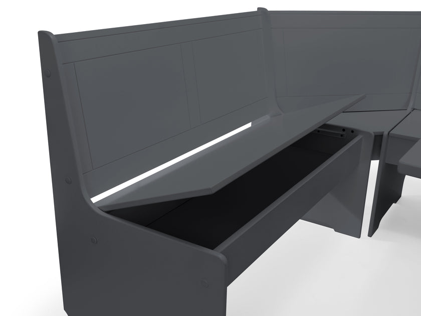 Newport Corner Dining Set Anthracite House of Reeves