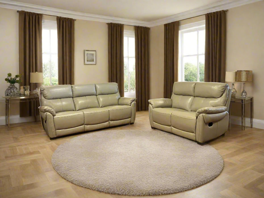 Charlene 2 Seater Leather Recliner Sofa – House of Reeves